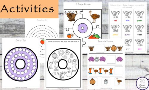 {Letter of the Week} Letter O Printable Pack - Simple Living. Creative ...