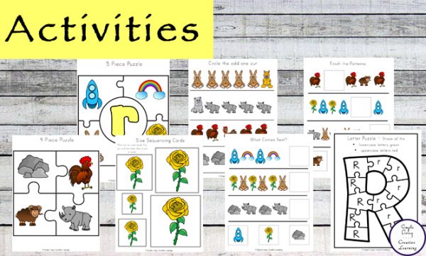 {Letter of the Week} Letter R Printable Pack - Simple Living. Creative ...