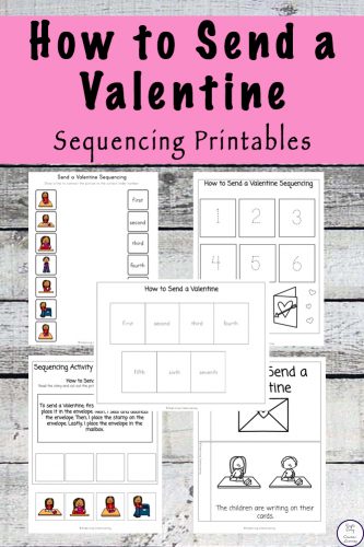 How to Send a Valentine Sequencing Printables - Simple Living. Creative ...