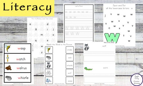 {Letter of the Week} Letter W Printable Pack - Simple Living. Creative ...