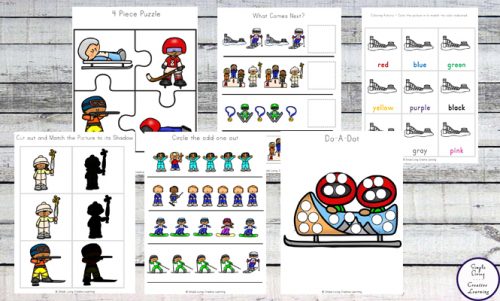 Winter Games Printable Pack - Simple Living. Creative Learning