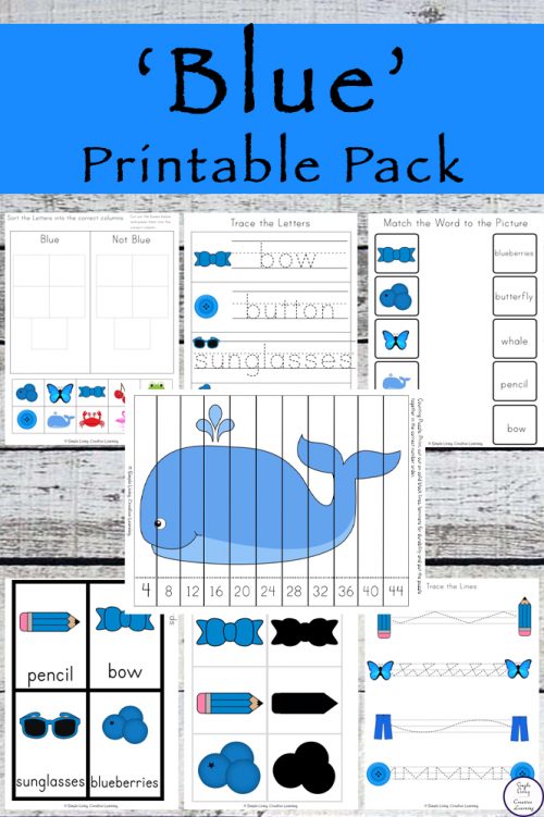 Blue Printable Pack - Simple Living. Creative Learning