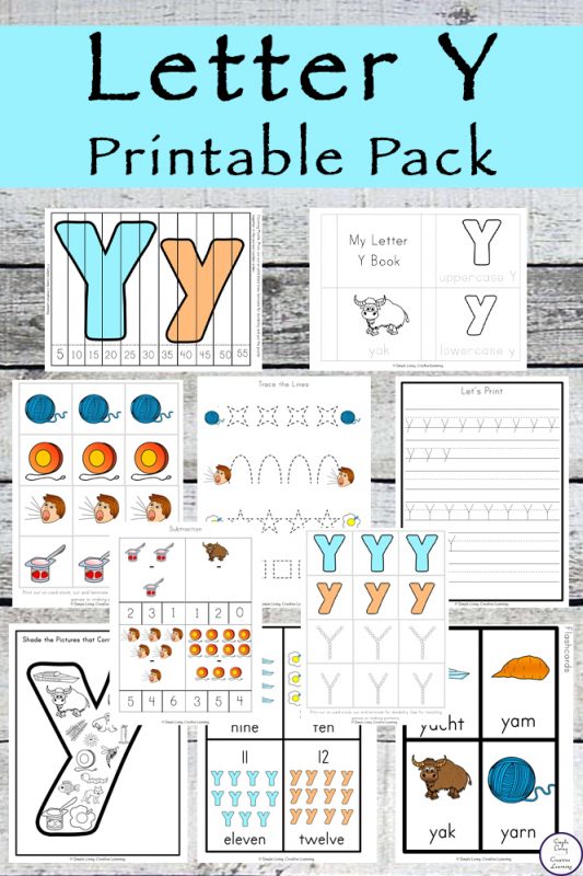 {Letter of the Week} Letter Y Printable Pack - Simple Living. Creative ...