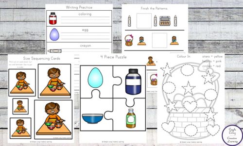 Dyeing Easter Eggs Sequencing Printable Pack - Simple Living. Creative ...