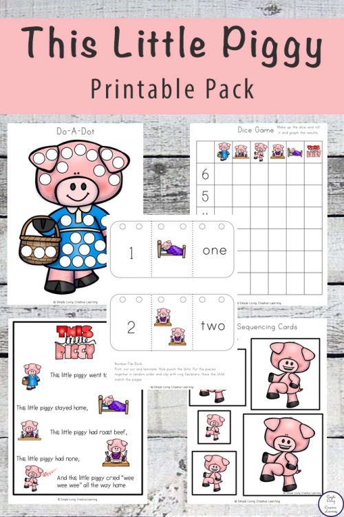 This Little Piggy Printable Pack - Simple Living. Creative Learning