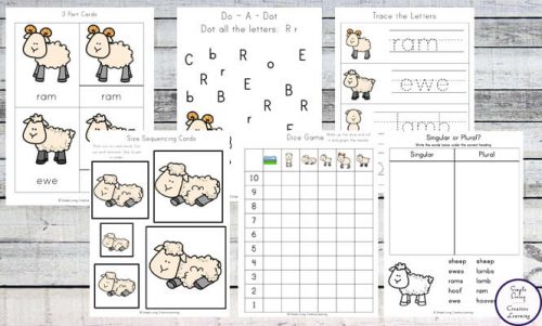 Sheep Life Cycle Printable Pack - Simple Living. Creative Learning
