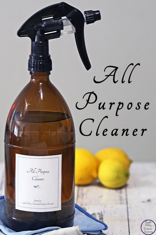 All-Purpose Cleaner for your Home - Simple Living. Creative Learning