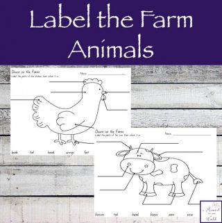 Label the Farm Animals - Simple Living. Creative Learning