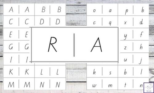 Alphabet Dominoes - Friday Freebie - A Moment in our World