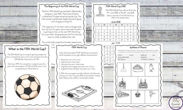 FIFA World Cup 2018 - Simple Living. Creative Learning