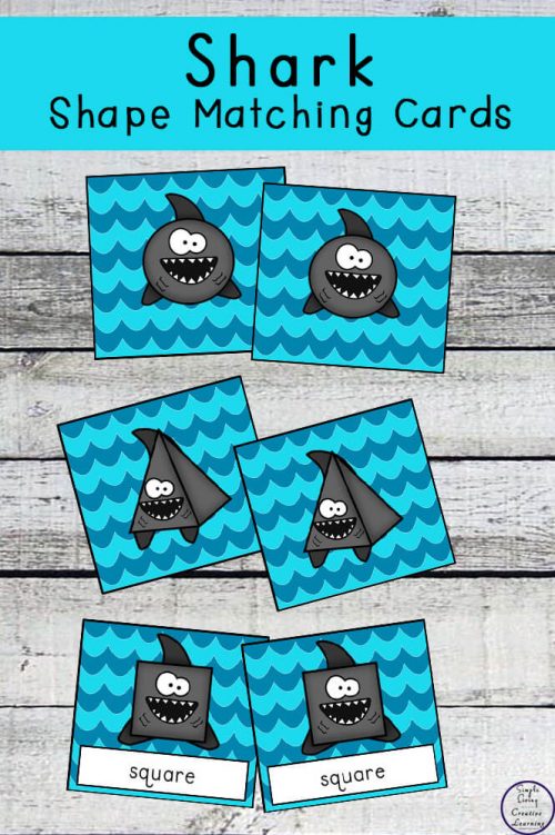 Shark Shape Matching - Simple Living. Creative Learning