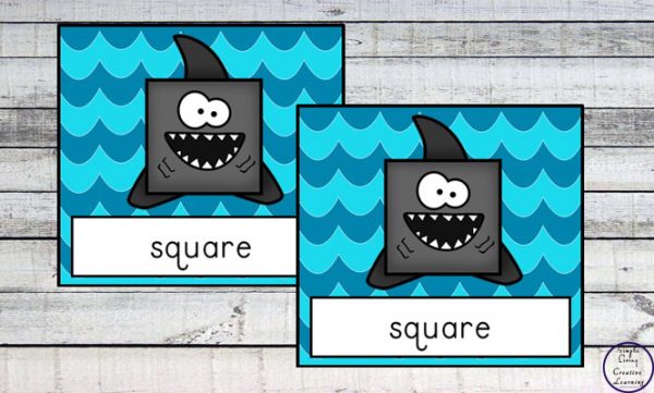 Shark Shape Matching - Simple Living. Creative Learning