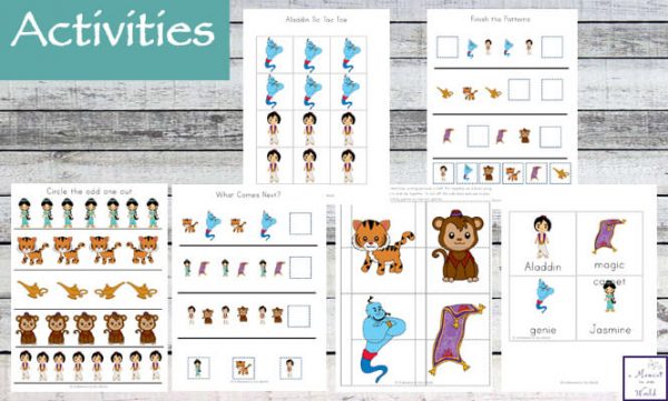 Aladdin Printable Pack - Simple Living. Creative Learning