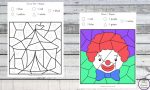 Circus Colour by Shape Worksheets - Simple Living. Creative Learning