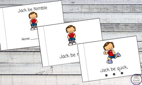 Jack Be Nimble Printable Pack - Simple Living. Creative Learning