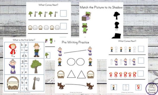 Little Red Riding Hood Printables - Simple Living. Creative Learning