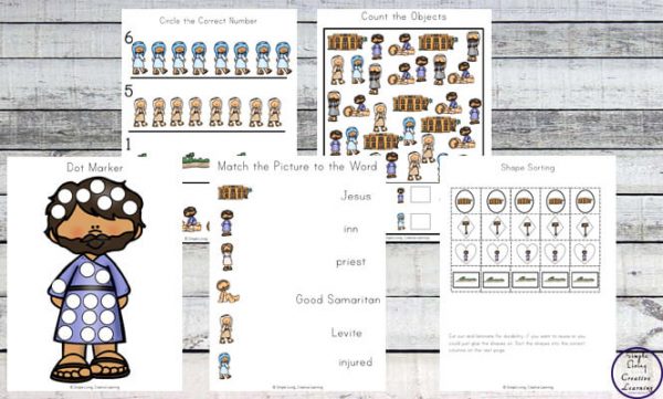 The Good Samaritan Printable Pack - Simple Living. Creative Learning