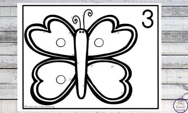 Butterfly Counting Mats - Simple Living. Creative Learning