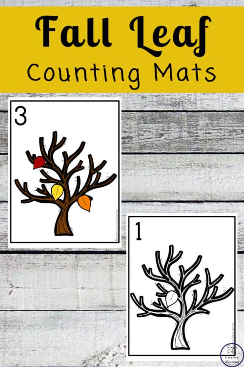 Fall Leaf Counting Mats - Simple Living. Creative Learning