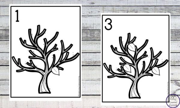 Fall Leaf Counting Mats - Simple Living. Creative Learning