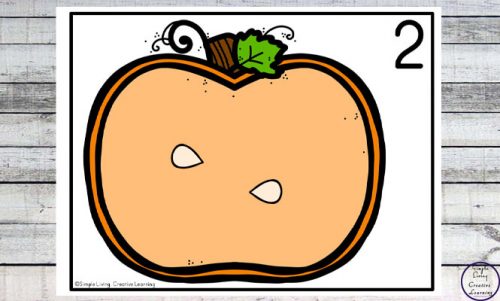 Pumpkin Seed Counting Mats - Simple Living. Creative Learning