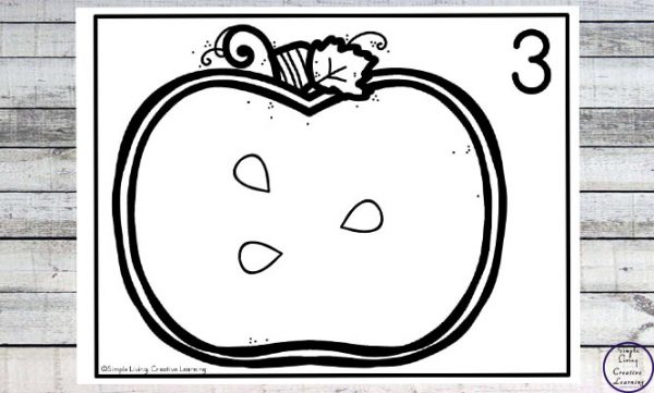 Pumpkin Seed Counting Mats - Simple Living. Creative Learning