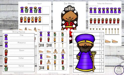 Queen Esther Printable Pack - Simple Living. Creative Learning