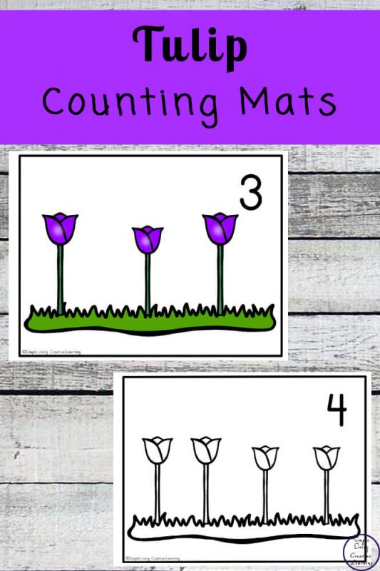 Tulip Counting Mats - Simple Living. Creative Learning