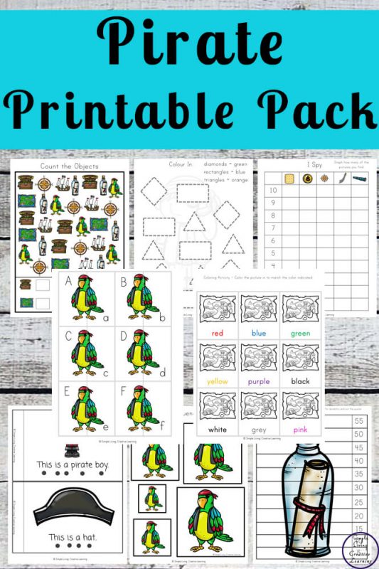 Pirate Printable Pack - Simple Living. Creative Learning