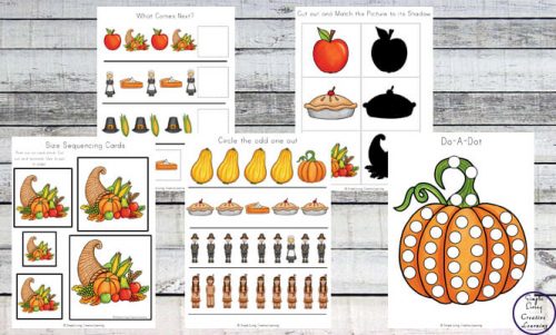 Thanksgiving Printable Pack - Simple Living. Creative Learning