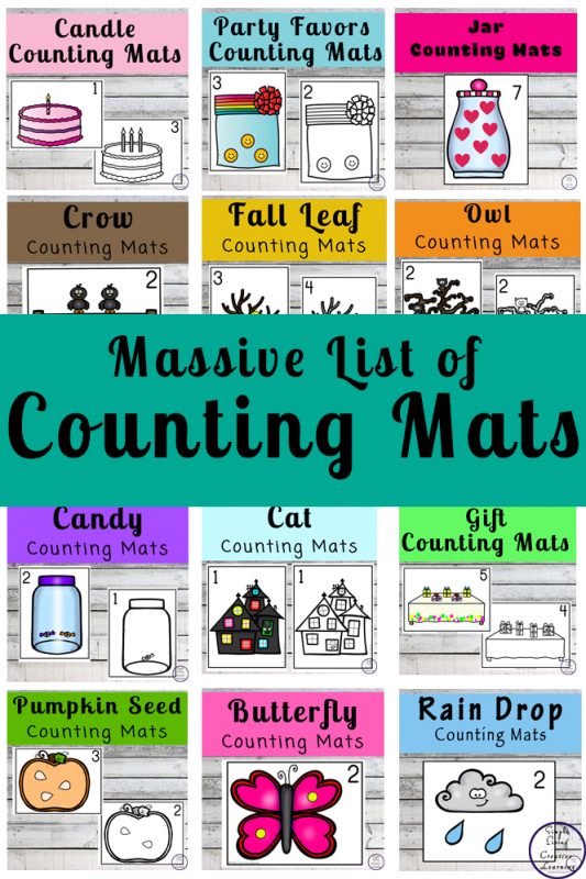 Massive List of Counting Mats - Simple Living. Creative Learning