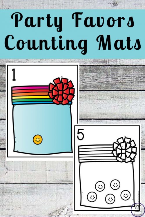 Party Favor Counting Mats - Simple Living. Creative Learning