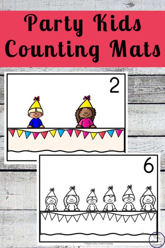 Party Kids Counting Mats - Simple Living. Creative Learning