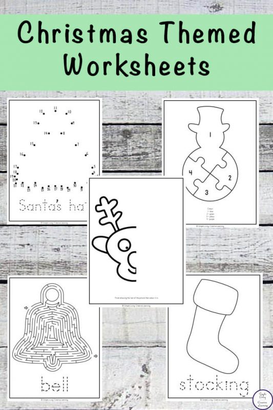 Christmas Themed Worksheets - Simple Living. Creative Learning