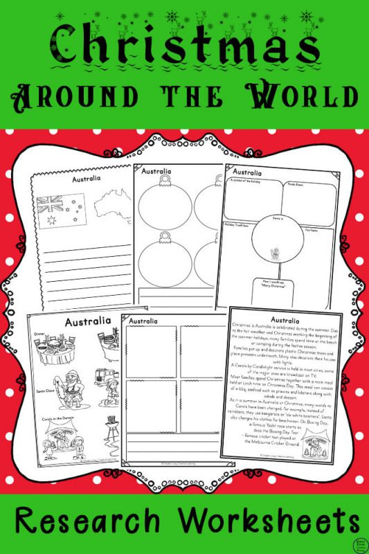 Christmas Around the World Research Printables - Simple Living ...
