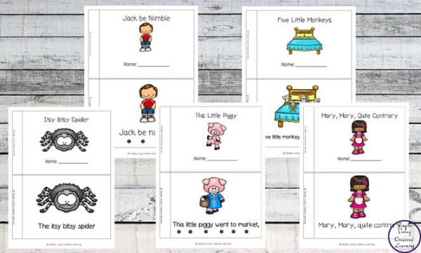 Nursery Rhyme Easy Read Books {2nd} - Simple Living. Creative Learning