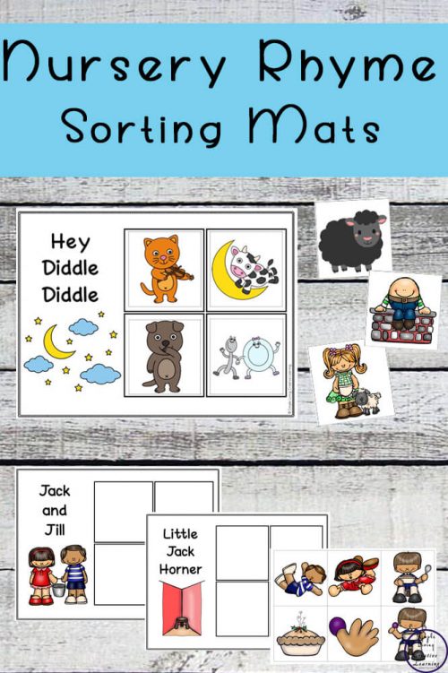 {1} Nursery Rhyme Sorting Mats - Simple Living. Creative Learning