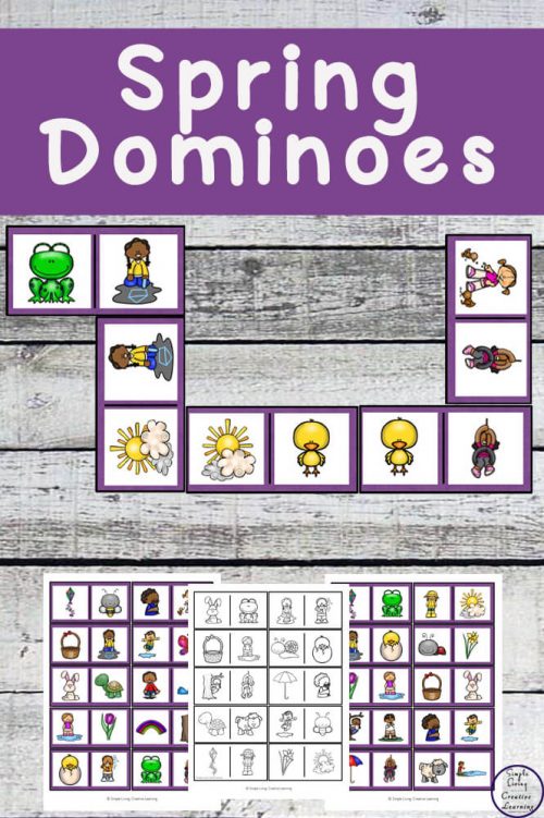 Spring Dominoes - Simple Living. Creative Learning