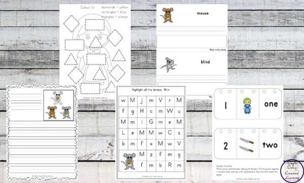 Three Blind Mice Printable Pack - Simple Living. Creative Learning