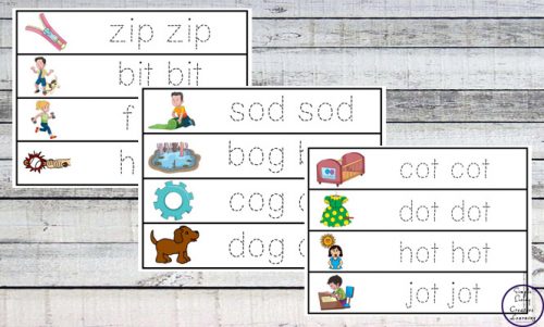 CVC Tracing Strips - Simple Living. Creative Learning