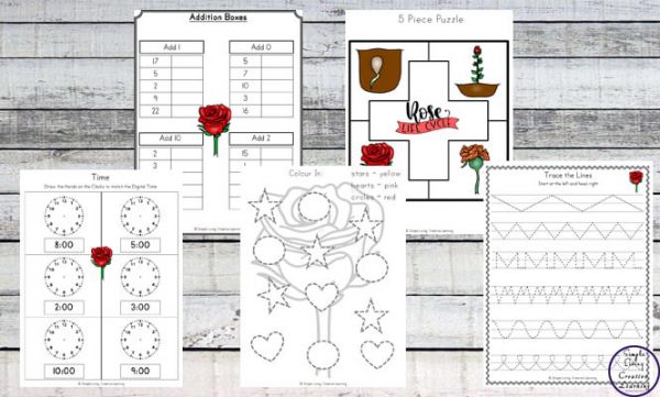 Rose Life Cycle Printable Pack - Simple Living. Creative Learning