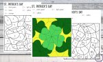 St Patrick's Day Colour By Code Worksheets - Simple Living. Creative ...