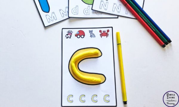 Alphabet Playdough Mats - Simple Living. Creative Learning
