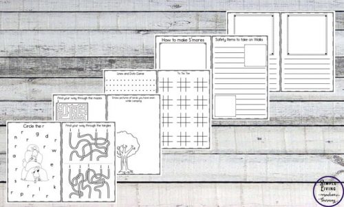 Camping Activity Book - Simple Living. Creative Learning