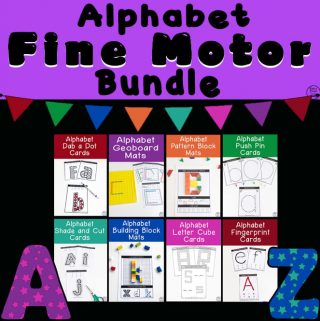 Fine Motor ~ Alphabet Themed Bundle - Simple Living. Creative Learning