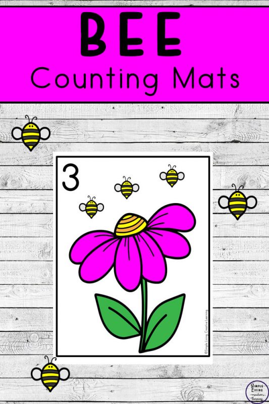 Bee Counting Mats - Simple Living. Creative Learning