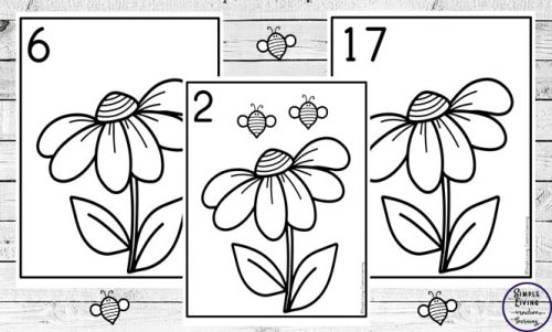 Bee Counting Mats - Simple Living. Creative Learning