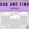 Dab and Find Worksheets {Letters} - Simple Living. Creative Learning