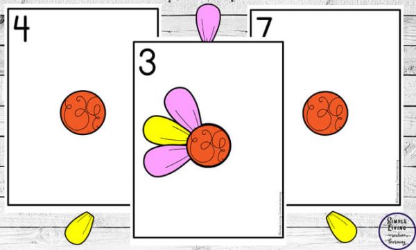 Flower Petal Counting Mats - Simple Living. Creative Learning