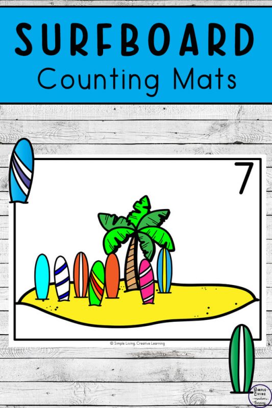 Surfboard Counting Mats - Simple Living. Creative Learning
